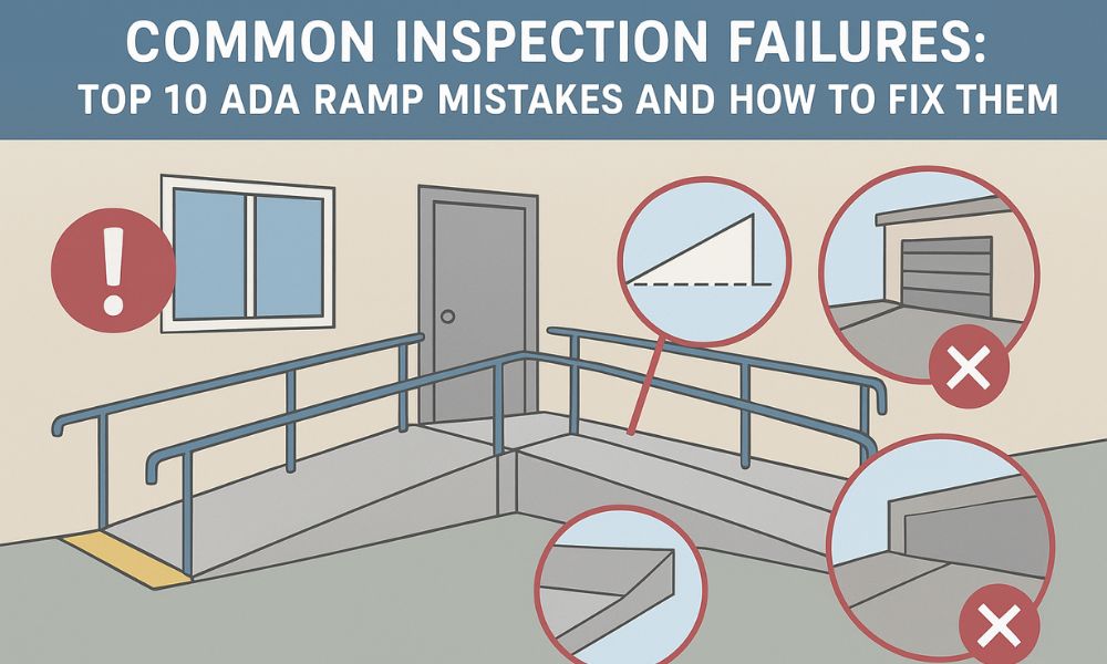 Common Inspection Failures: Top 10 ADA Ramp Mistakes and How to Fix Them